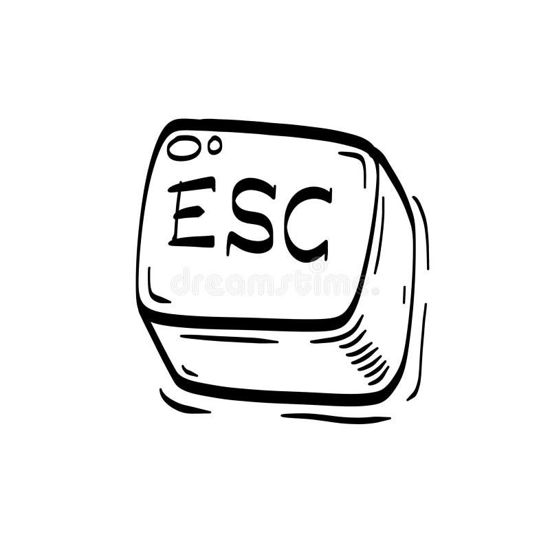 Simple keyboard icon stock illustration. Illustration of drawing - 73462873