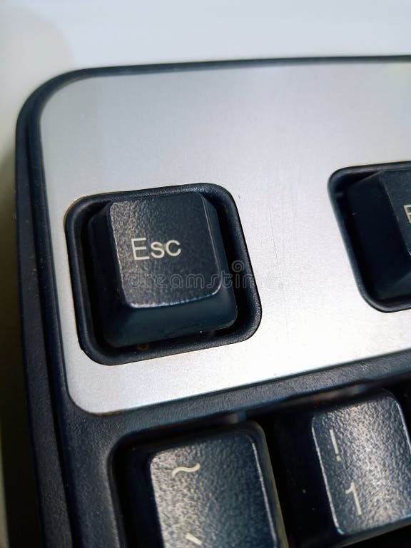 The Esc Button on the Keyboard Stock Image - Image of computer ...