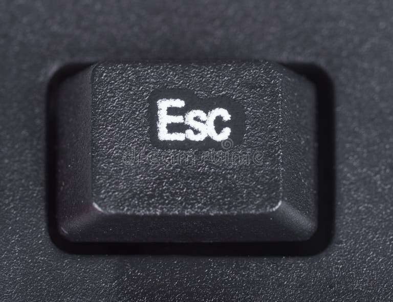 ESC Button on Keyboard of Computer Stock Photo - Image of alphabet ...