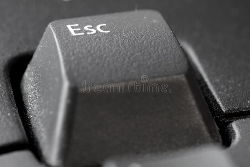 ESC key push stock image. Image of button, black, finger - 18303081