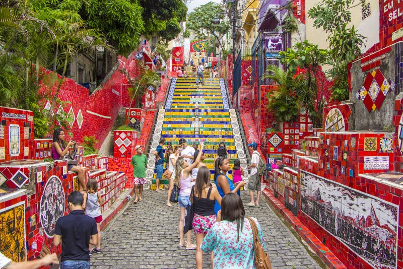 Escadaria Selarón - Rio De Janeiro (detalhe) Imagem de Stock Editorial ...