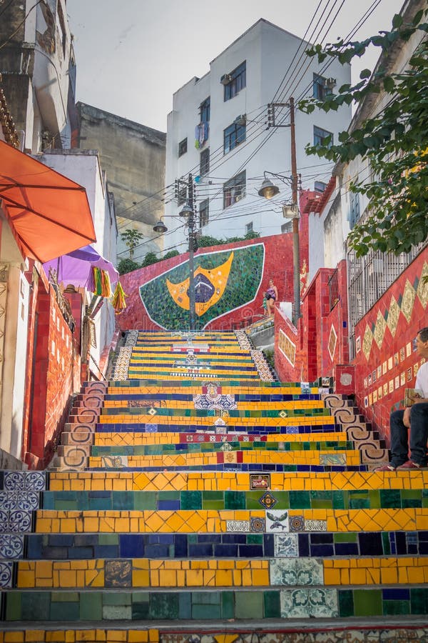 Escadaria Selaron Steps - Rio De Janeiro, Brazil Editorial Photo ...