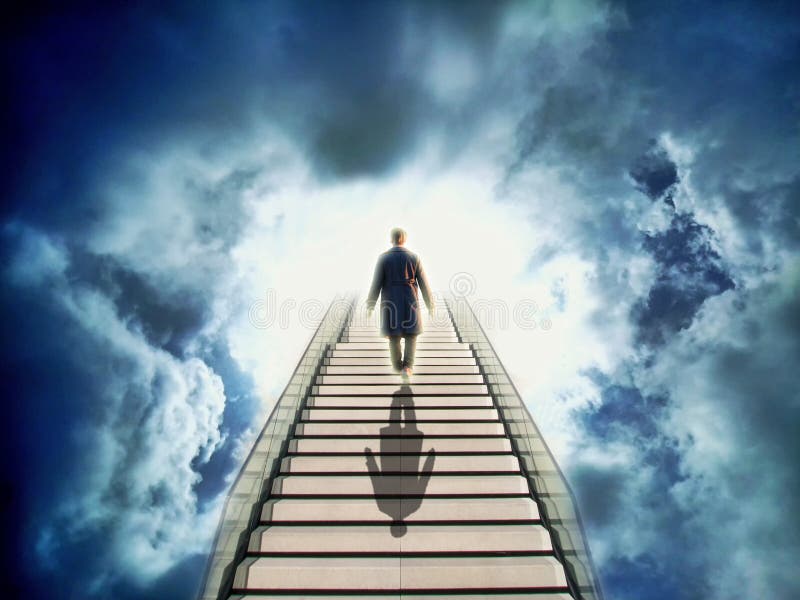 Stairway Ao Céu Escadas No Céu Imagem de Stock - Imagem de escadas, céu ...