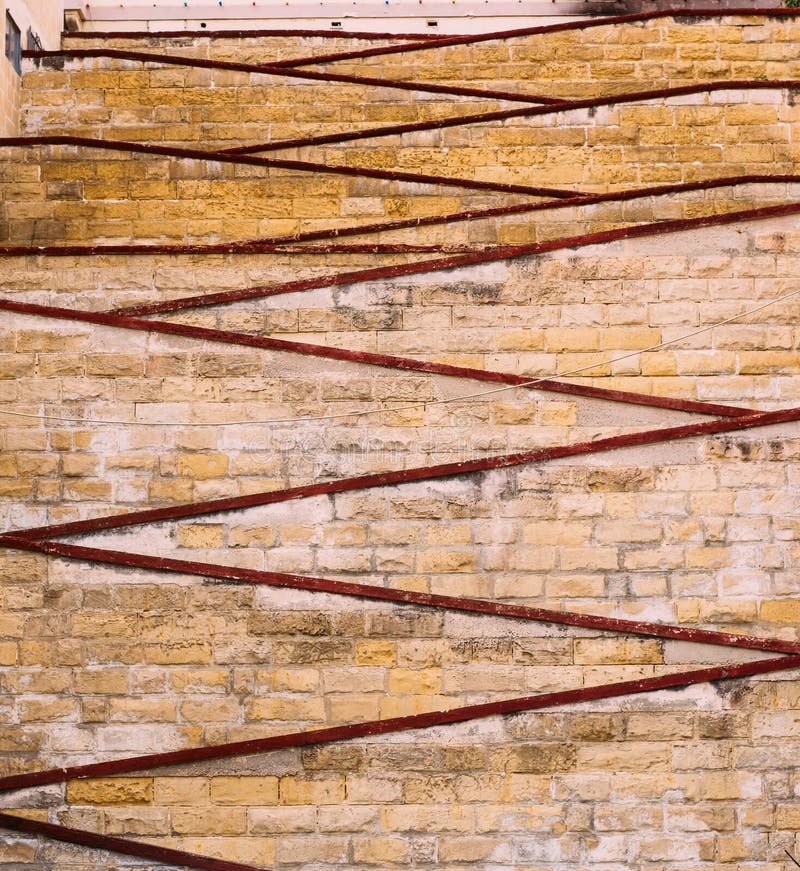 Escadas Bonitas Grandes Em Senglea, Malta Foto de Stock - Imagem de ...