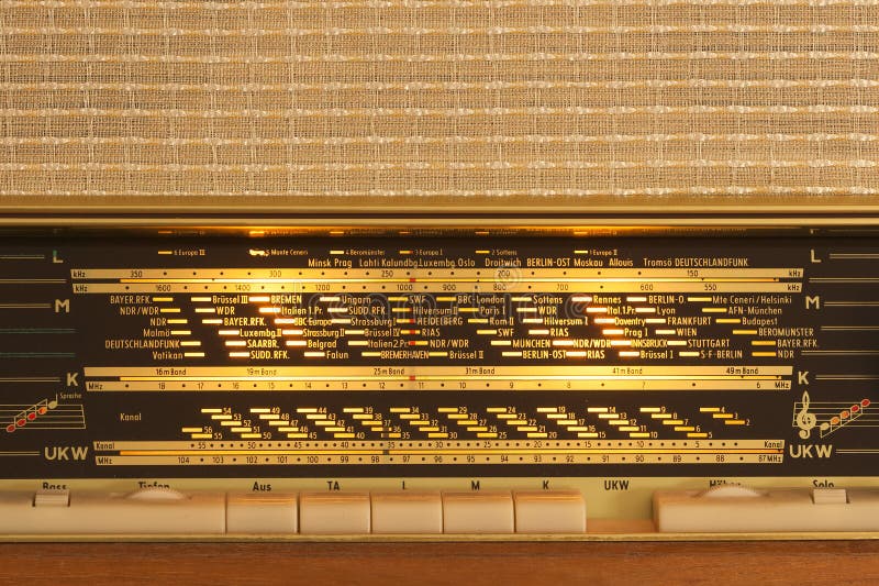 Dial de radio imagen de archivo. Imagen de musical, macro - 18492429