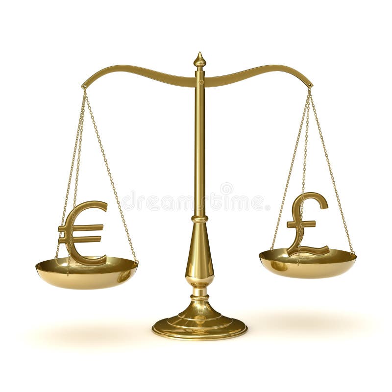 Escala la libra euro stock de ilustración. Ilustración de escalas ...