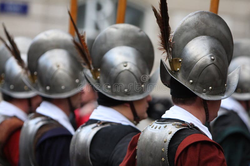Escalade editorial stock photo. Image of armor, mace, marching - 3820538
