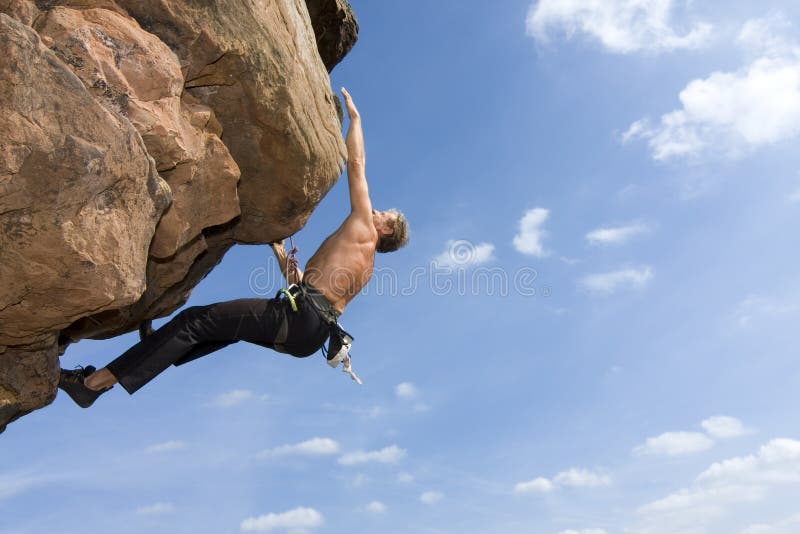 Escalade extrême photo stock. Image du danger, homme - 11202432