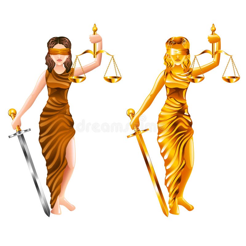 Escalas Del Vector Aislado Justicia Ilustración del Vector ...