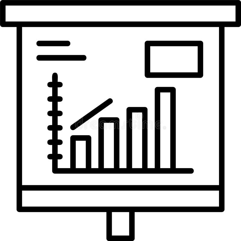 Escalating Bar Graph Modern Outline Style Icon Design Stock ...