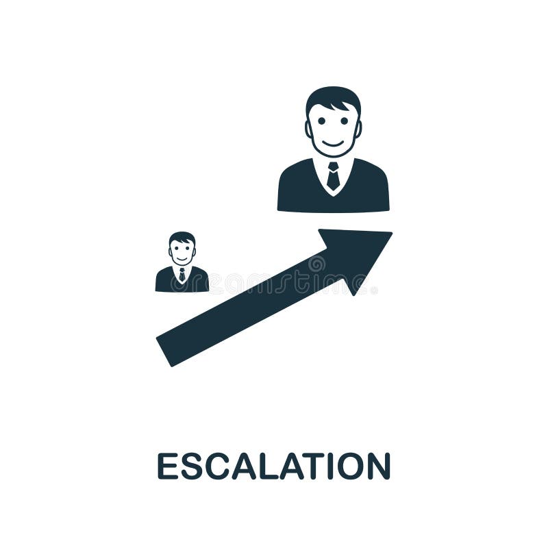 Escalation Vector Icon Symbol. Creative Sign from Crm Icons Collection ... Escalation Vector Icon Symbol. Creative Sign from Crm Icons Collection ...