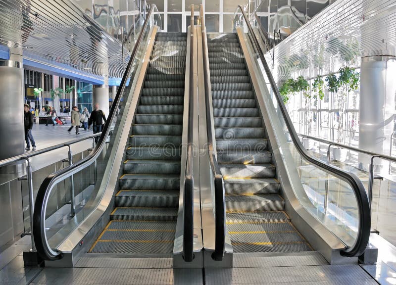 Escalator stock photo. Image of greeting, commuters, light - 27811256