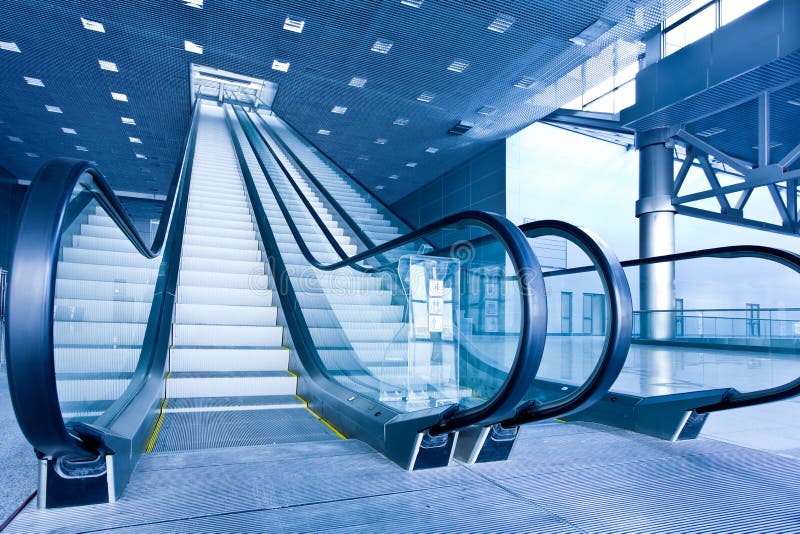 Blue corridor stock image. Image of clean, futuristic - 11030619