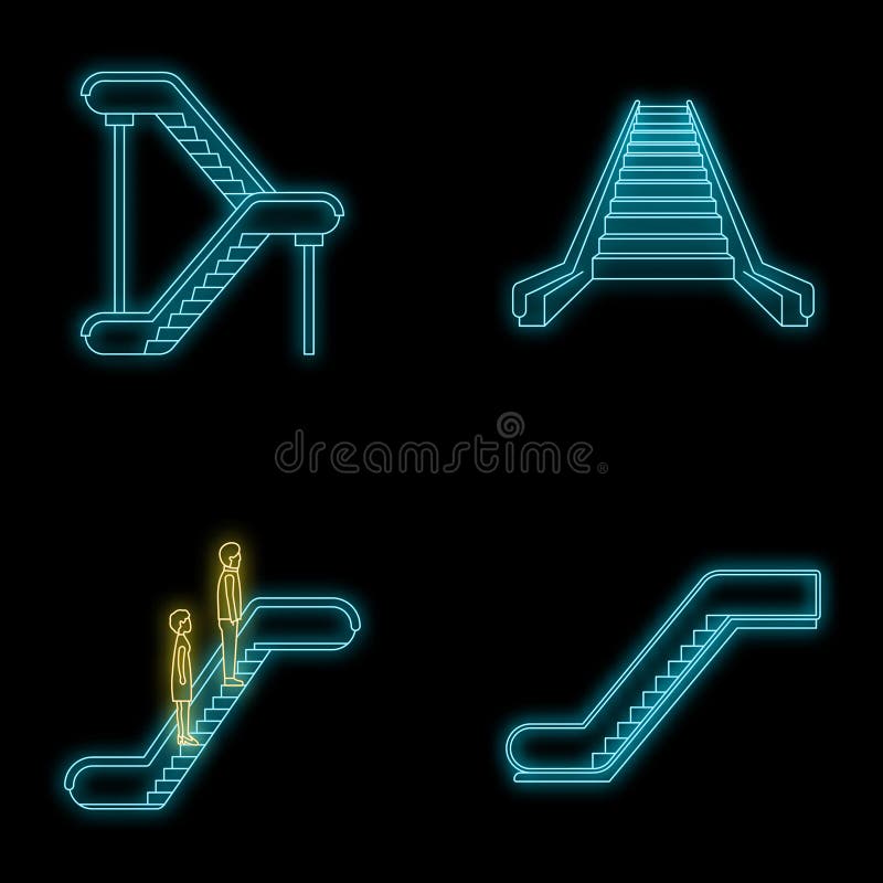 Escalator Elevator Icons Set, Outline Style Stock Vector - Illustration ... Escalator Elevator Icons Set, Outline Style Stock Vector - Illustration ...