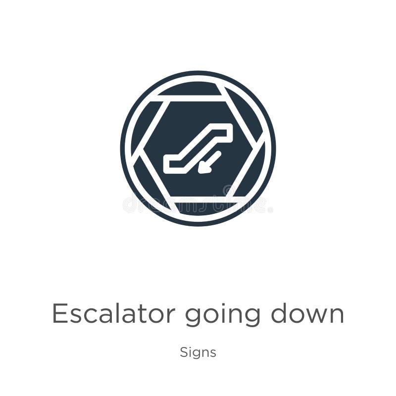 Man Going Down Escalator Stock Illustrations – 40 Man Going Down ...