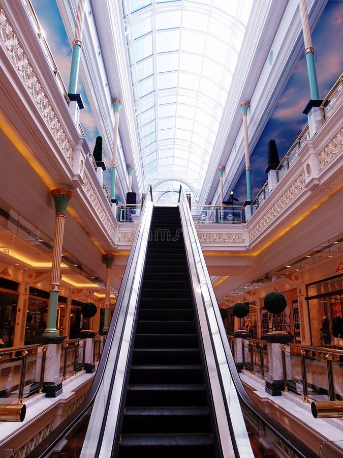 Escalator stock image. Image of escalator, curve, blur - 38388757