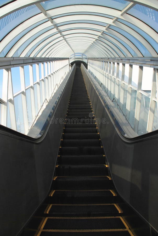 High rise escalator stock photo. Image of light, concept - 31308676
