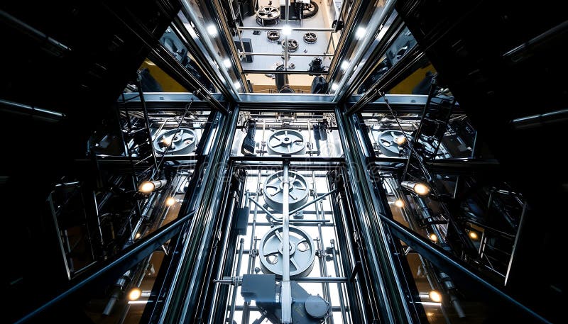 Escalator Interior Upward, Modern Architecture and Movement Generative ...