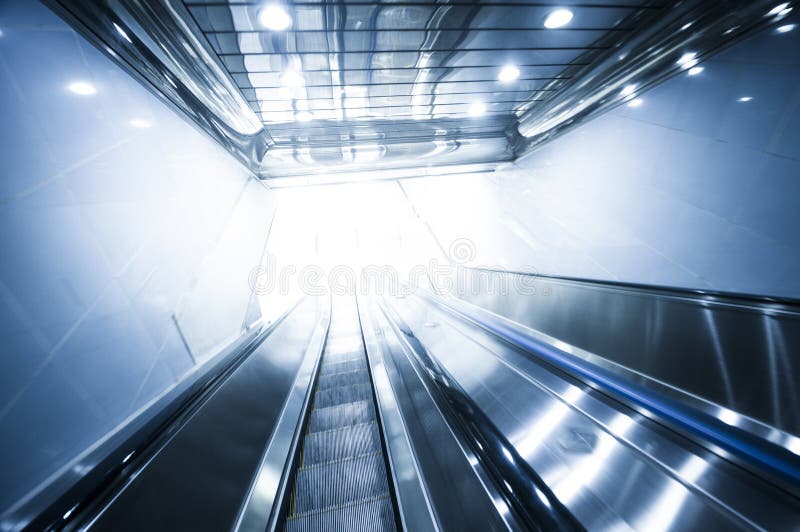 Escalator stock image. Image of bridge, dynamic, handrail - 54464159