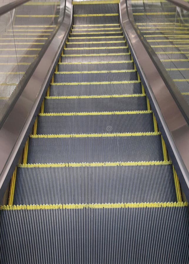 Escalator and line stock image. Image of escalator, pathway - 164225187