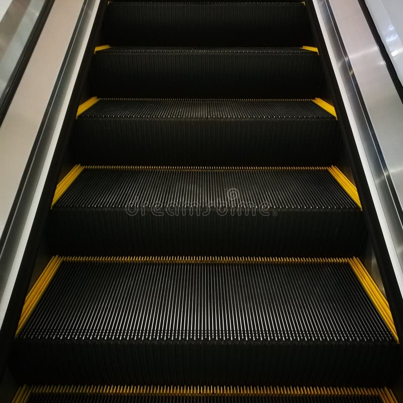 Escalator stock photo. Image of machine, black, supercenter - 78770092