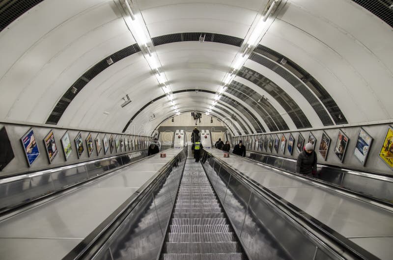 Metro escalators editorial photo. Image of blur, urban - 29964206