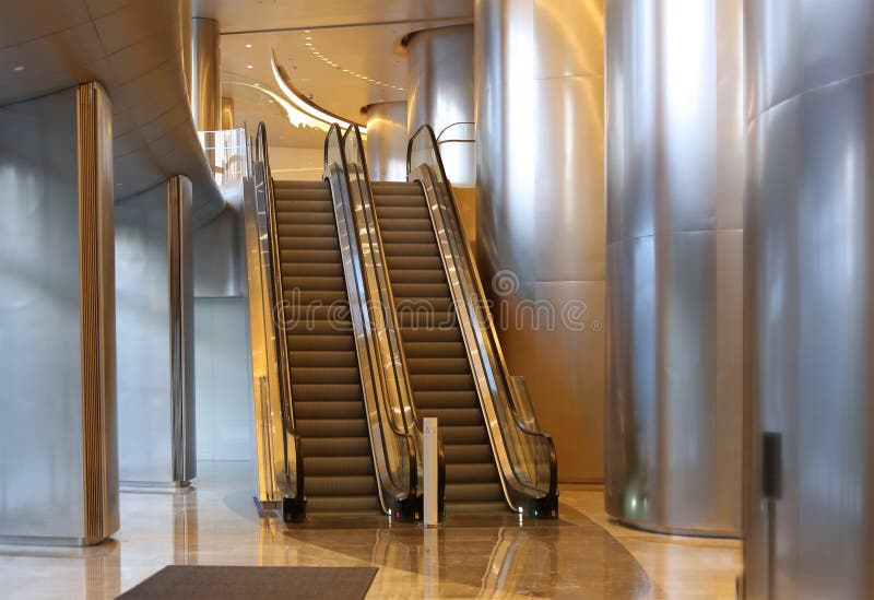 Escalator stock image. Image of stairs, balustrade, escalator - 43442215