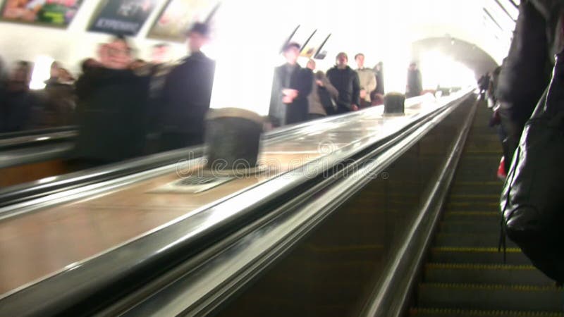 Escalator Moving Up Jolting in Stock Video - Video of steps, people ...