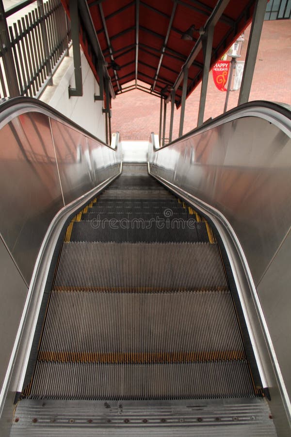 Escalator Outside stock photo. Image of move, floor, steps - 47009260