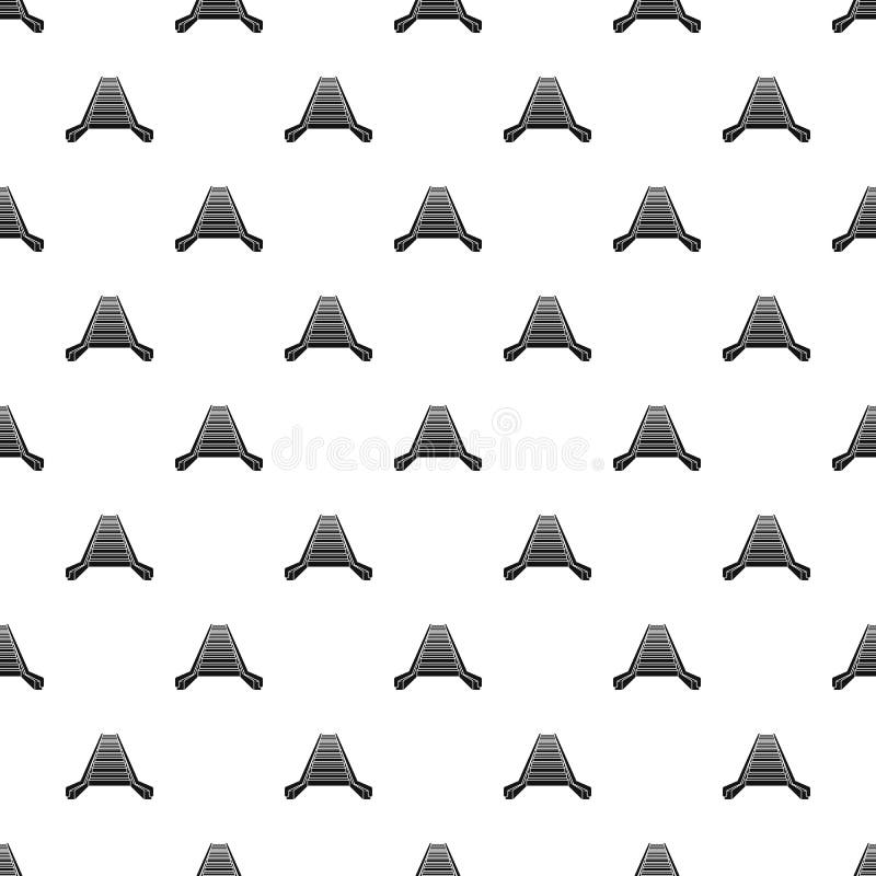 Escalator Pattern Seamless Vector Stock Vector - Illustration of guide ...