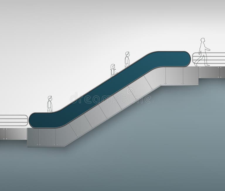 Escalator Side View Stock Illustrations – 132 Escalator Side View Stock ...