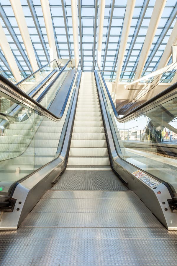 Escalator stock photo. Image of isolated, escalators - 55593080