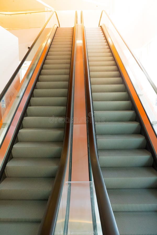 Escalator Step Inside Building. Stock Photo - Image of escalators ...