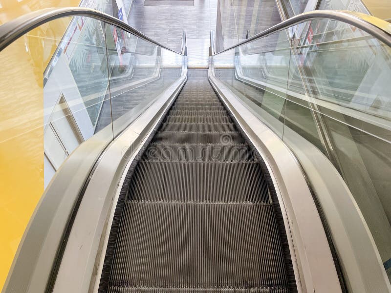 Escalator steps stock image. Image of airport, station - 322851285