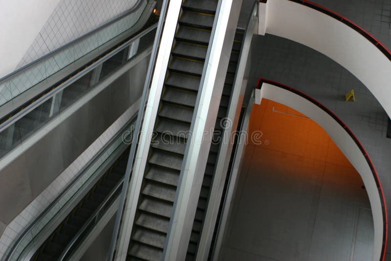 9 Jan 2005 the Escalator System at the Main Hall HKUST Stock Image ...