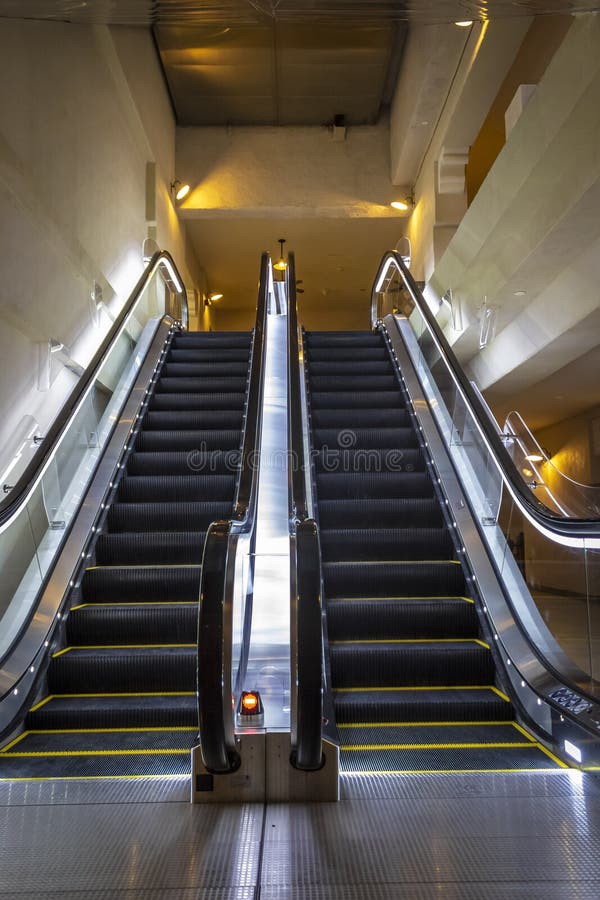 Escalator Floor Texture With Black Yellow Stripes Stock Image - Image ...