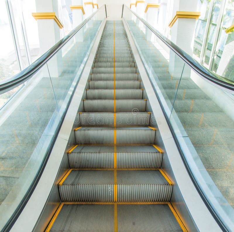 Escalator stock image. Image of perspective, hall, abstract - 37438143