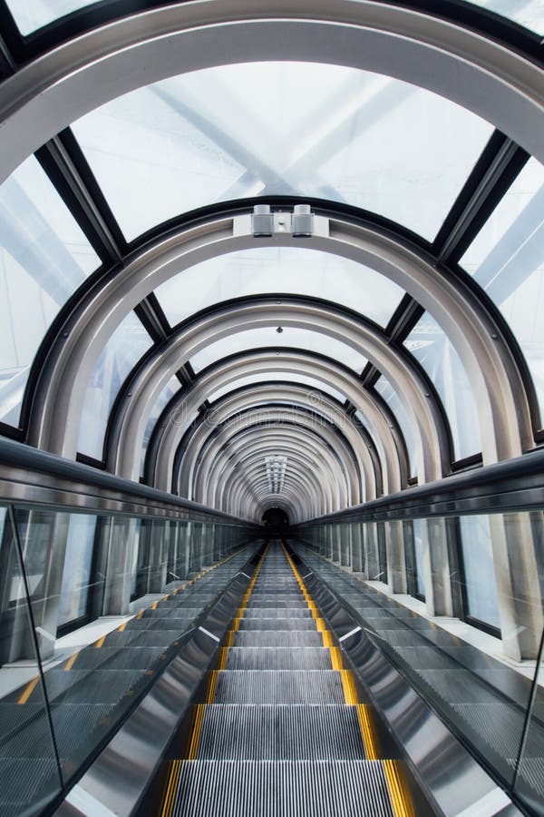A Escalator of the Floating Garden Observatory Stock Photo - Image of ...