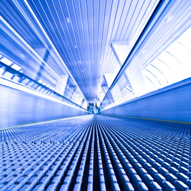 Blue corridor stock image. Image of clean, futuristic - 11030619