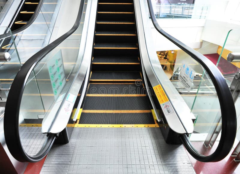 Escalators stock photo. Image of lifts, ladder, modern - 22567744