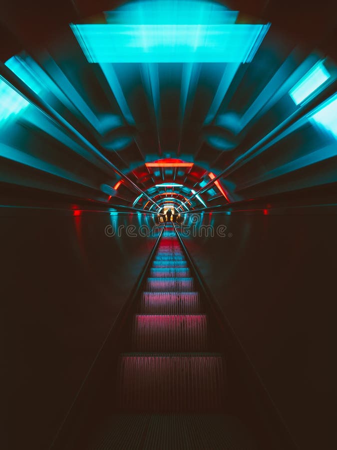 Inside the Atomium stock image. Image of background - 143441713