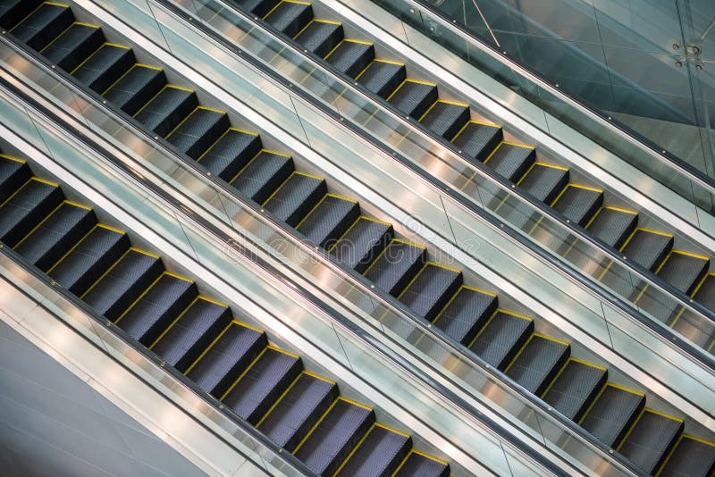 Escalators stock image. Image of step, lines, path, road - 66654959