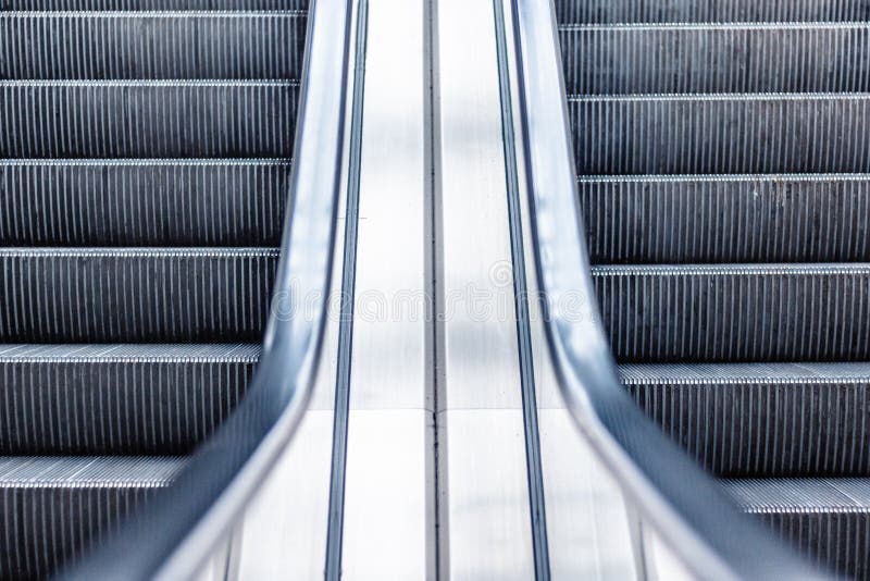 Escalators stock image. Image of escalators, underground - 147232927