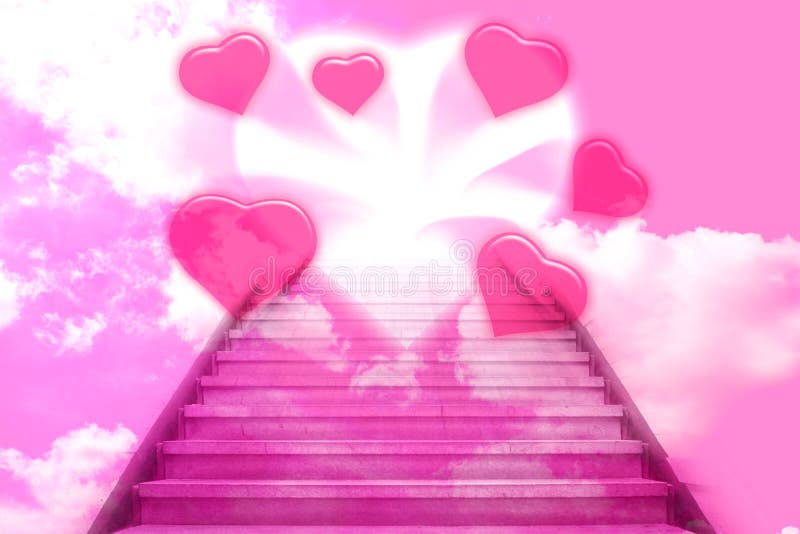 Escalera Que Sube a La Cruz Cristiana Foto de archivo - Imagen de ...