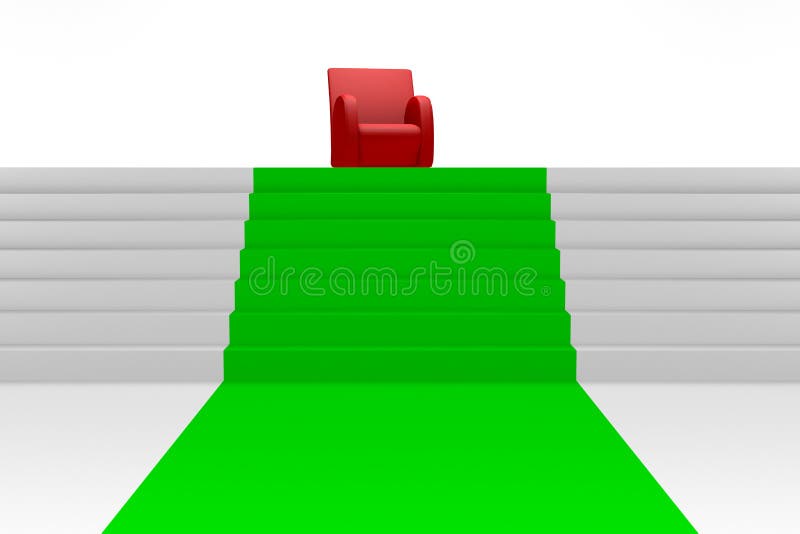 Escalera Y Butaca Ascendentes Stock de ilustración - Ilustración de ...