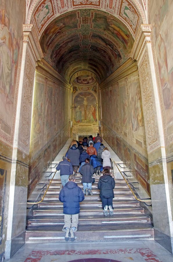 Escaleras Santas Roma San Giovanni En El Sc De Laterano Italia Imagen ...