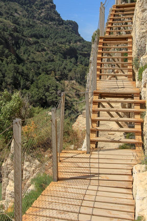 Escalier De Caminito Del Rey Image stock - Image du antique, vacances ...