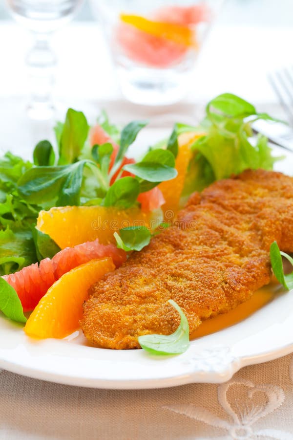 Escalope stock image. Image of breast, appetizer, escalope - 21099905