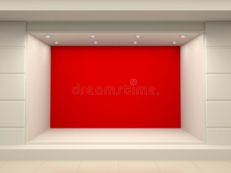 Escaparate stock de ilustración. Ilustración de espacio - 15720300