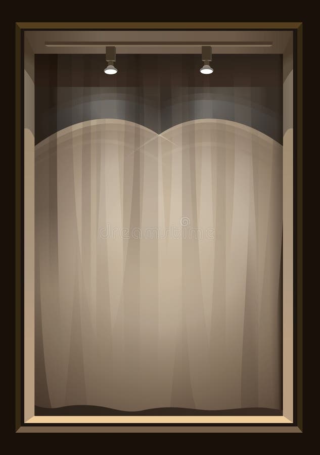 Escaparate Vacío De Un Departamento En La Luz De La Tarde Stock de ...